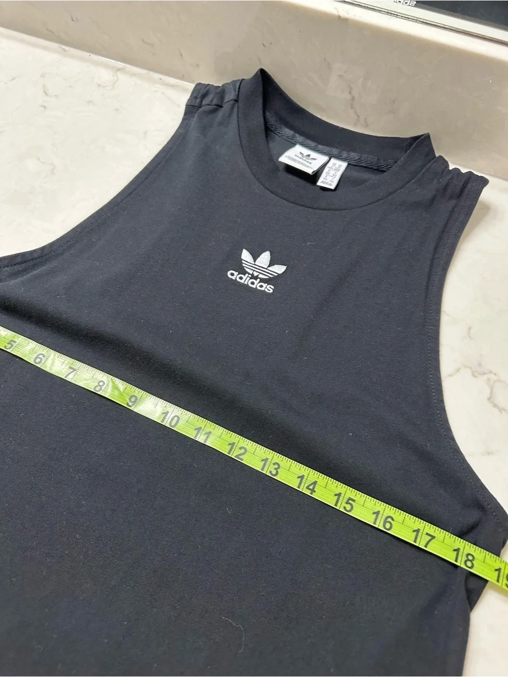 adidas | Tops | Adidas Black Muscle Tank With White Trefoil Logo Large ...